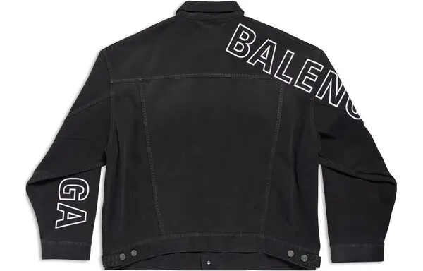 Balenciaga Outline Large Fit Denim Jacket