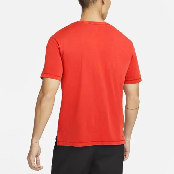 JORDAN Dri-fit Logo Quick Dry Sports Short Sleeve Red T-shirt - Multi-color