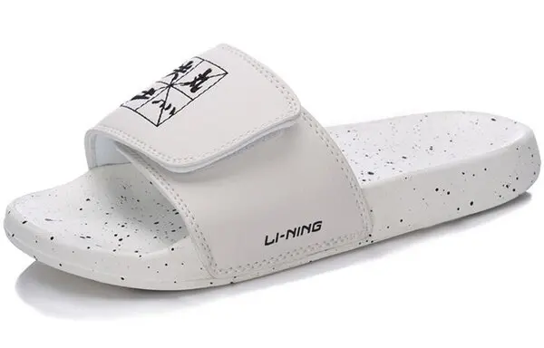 LI-NING Sport Slides Agam014-1 - White/black