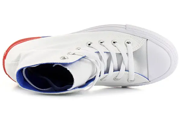 CONVERSE Chuck Taylor All Star High Top Sneakers - White/red/blue