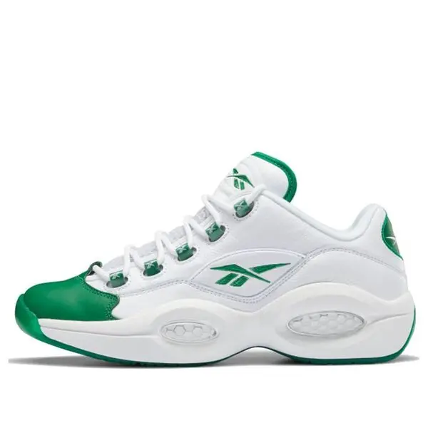 REEBOK Question Low "green Toe" Sneakers - White/green