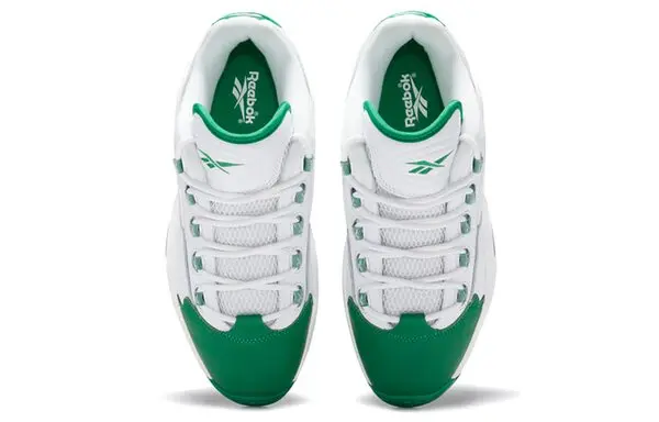 REEBOK Question Low "green Toe" Sneakers - White/green