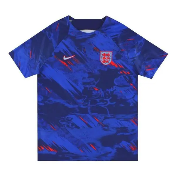 Nike England Dri-fit Graphic Print Soccer Top - Blue