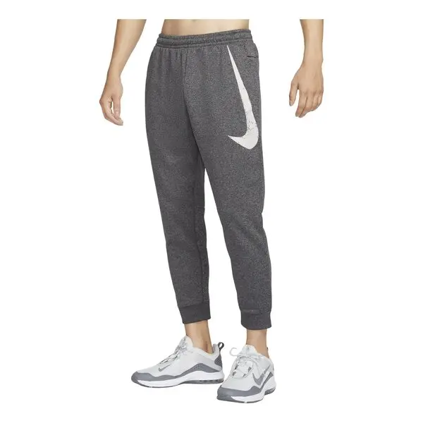 Nike Therma-fit Pants 'big Swoosh Grey - Grey/white