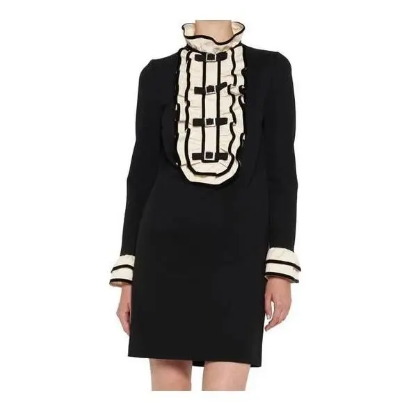 Gucci Viscose Jersey Dress With Ruffles