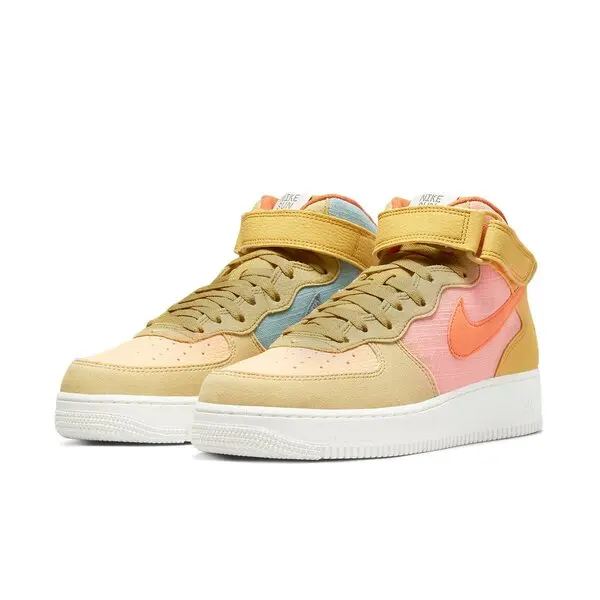 Nike Force 1 Mid '07 Lv8 Next Nature 'sun Club - Brown/pink