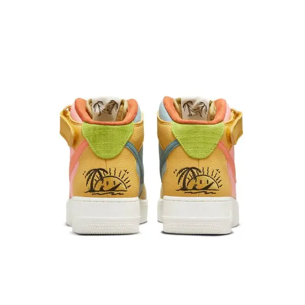Nike Force 1 Mid '07 Lv8 Next Nature 'sun Club - Brown/pink