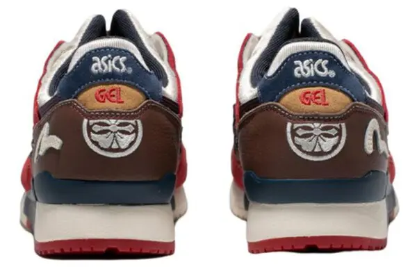 Asics Gel-lyte Iii X Evisu "red Grey Brown" Sneakers - Red/grey/brown