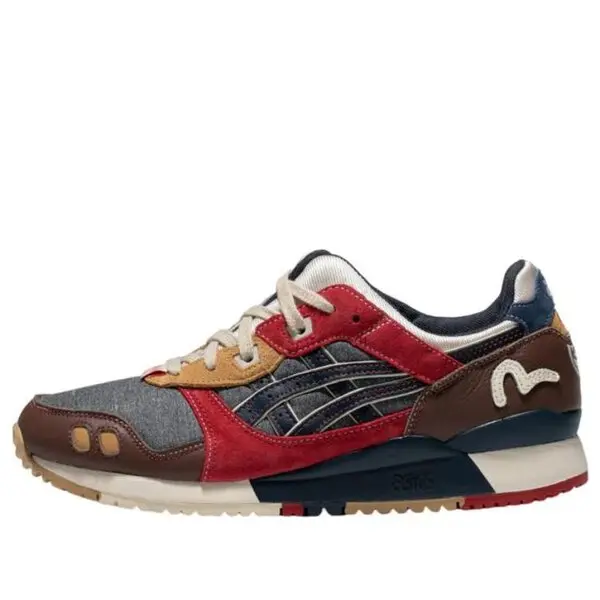 Asics Gel-lyte Iii X Evisu "red Grey Brown" Sneakers - Red/grey/brown
