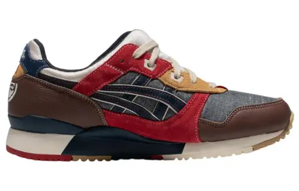 Asics Gel-lyte Iii X Evisu "red Grey Brown" Sneakers - Red/grey/brown