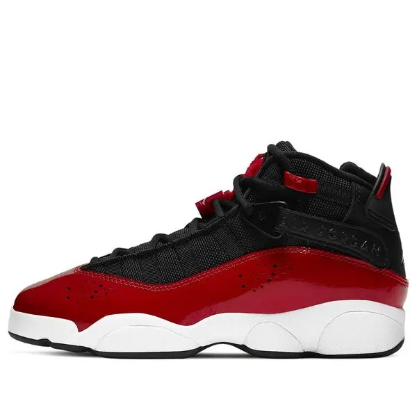 JORDAN Air 6 Rings High Top Sneakers - Black White Red