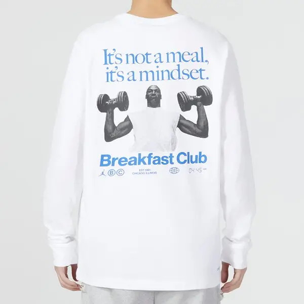 JORDAN Breakfast Club" Graphic Long Sleeve T-shirt