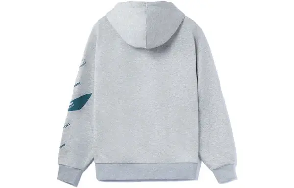 LI-NING Graphic Hooded Jacket 'grey