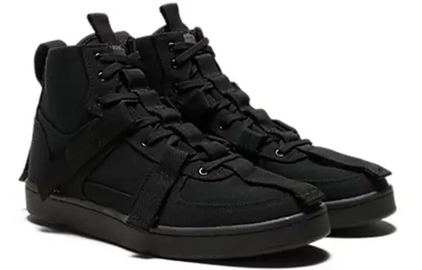 Onitsuka Tiger High Top Lace Up Sneakers With Strap Detail