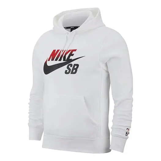 Nike Icon Gradient Logo Pullover Hoodie - White