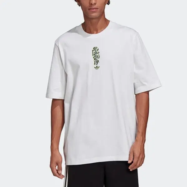 Adidas Originals Graphic Tee 3 Graffiti Printing Round Neck