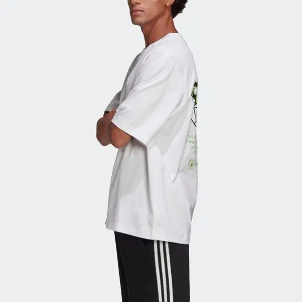 Adidas Originals Graphic Tee 3 Graffiti Printing Round Neck