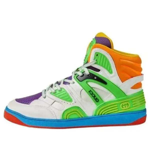 Gucci High Top Basketball Sneakers - Multi-color
