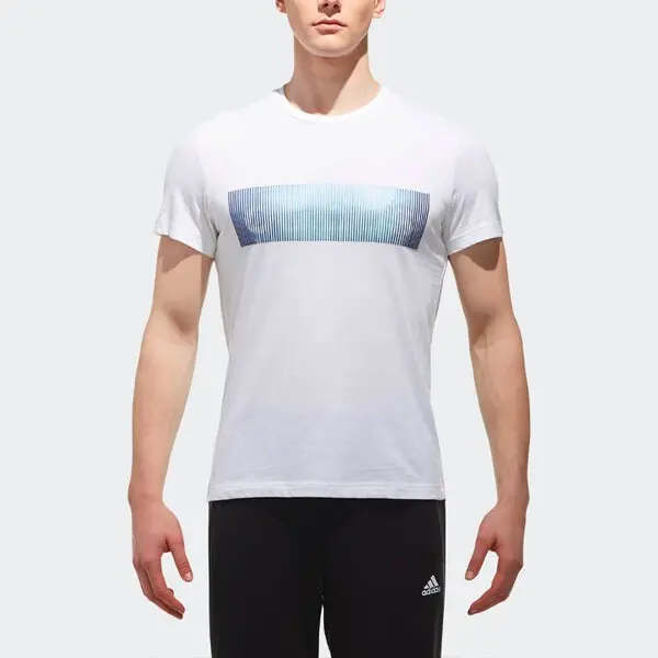 Adidas Logo Round Neck Short Sleeve