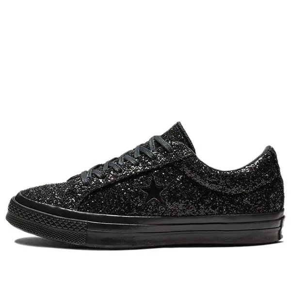 CONVERSE One Star Glitter Low Top Sneakers - Black