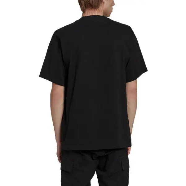 Adidas Solid Color Round Neck Pullover Short Sleeve Casual Black T-shirt - Multi-color