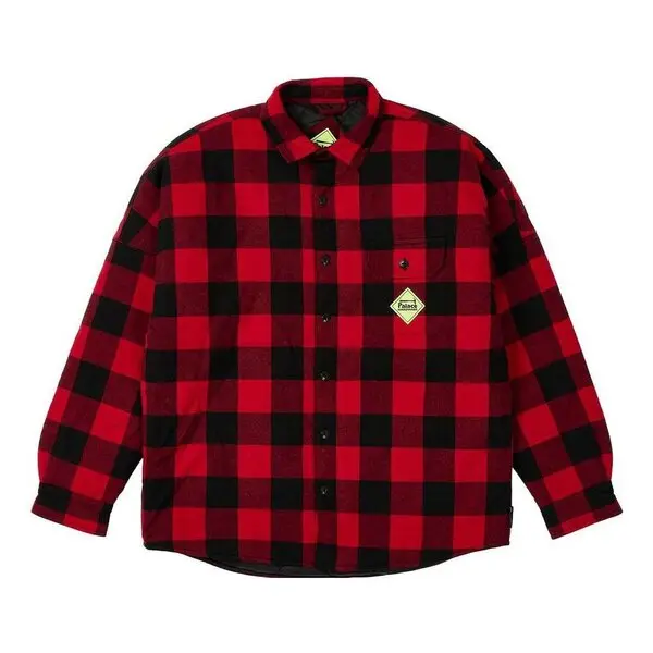 PALACE Hardware Insulated Shirt 'red - Red/black