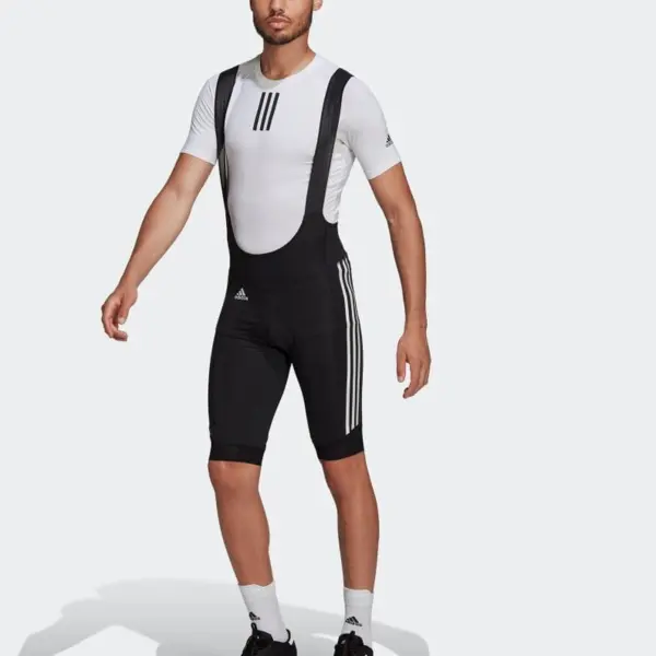 Adidas Side Stripe Logo Bib Shorts