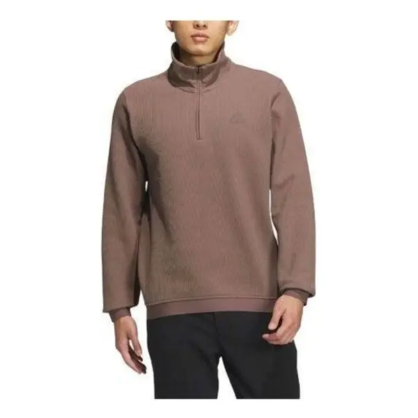 Adidas Half-zip Sleeve Sweatshirt - Brown