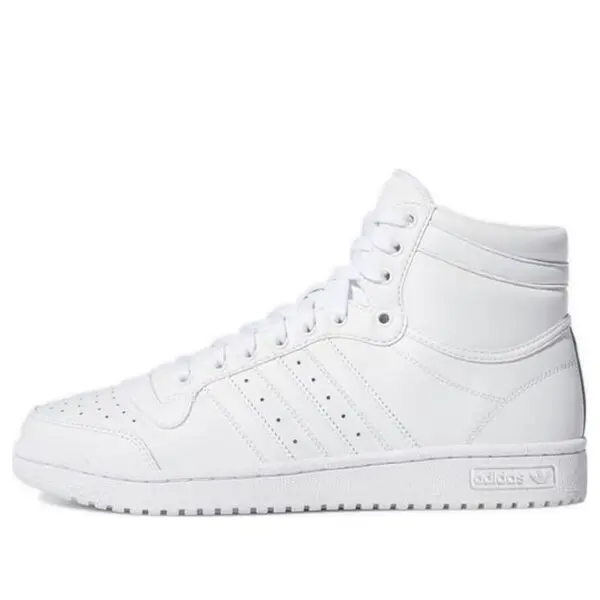 Adidas Top Ten High Top Lace Up Sneakers - White