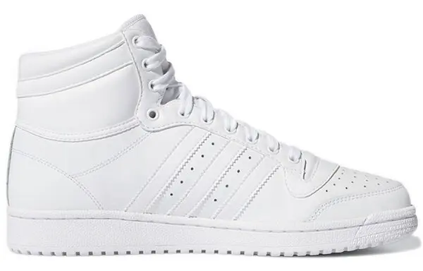Adidas Top Ten High Top Lace Up Sneakers - White