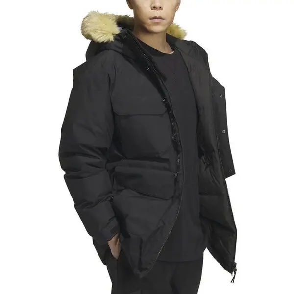 Adidas Furry Down Parka - Black