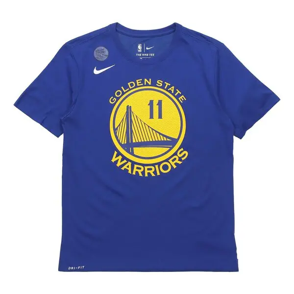 Nike Golden State Warriors Dri-fit Short Sleeve Tee - Blue
