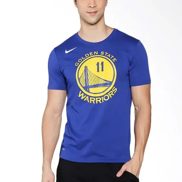 Nike Golden State Warriors Dri-fit Short Sleeve Tee - Blue