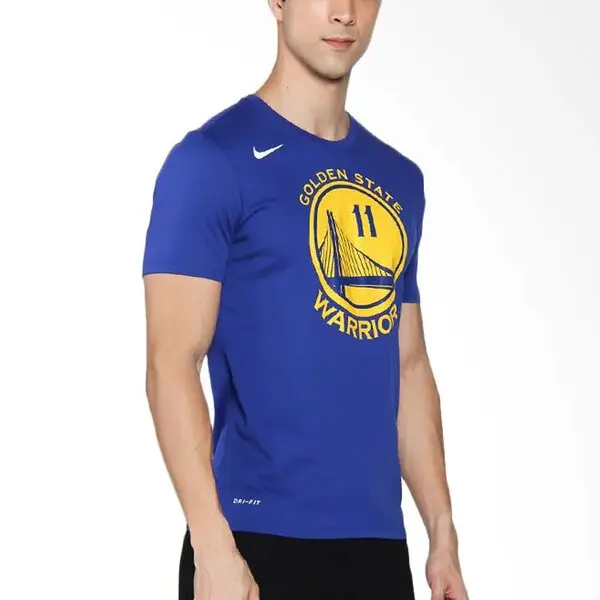 Nike Golden State Warriors Dri-fit Short Sleeve Tee - Blue