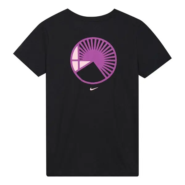 Nike Yoga Dri-fit Quick Dry Round Neck T-shirt - Black