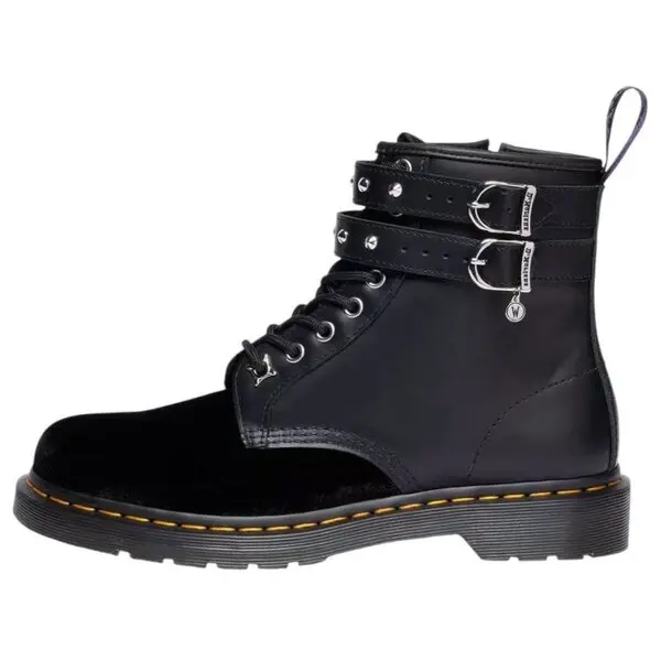 Dr. Martens X Wednesday 1460 Velvet Combat Boots