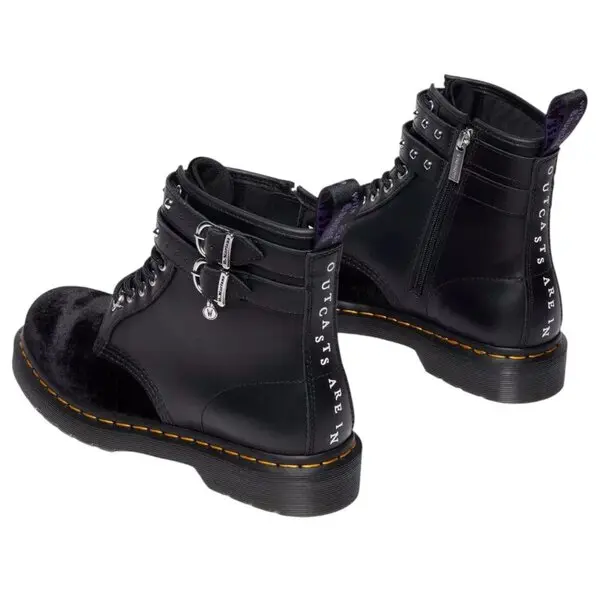 Dr. Martens X Wednesday 1460 Velvet Combat Boots