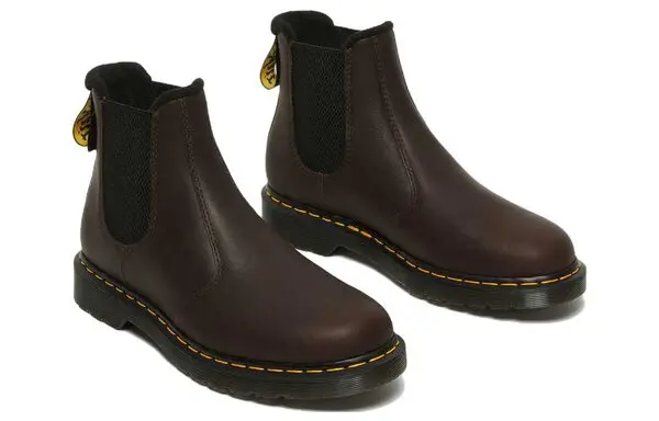 Dr. Martens 2976 Warmwair Leather Chelsea Boots - Dark Brown