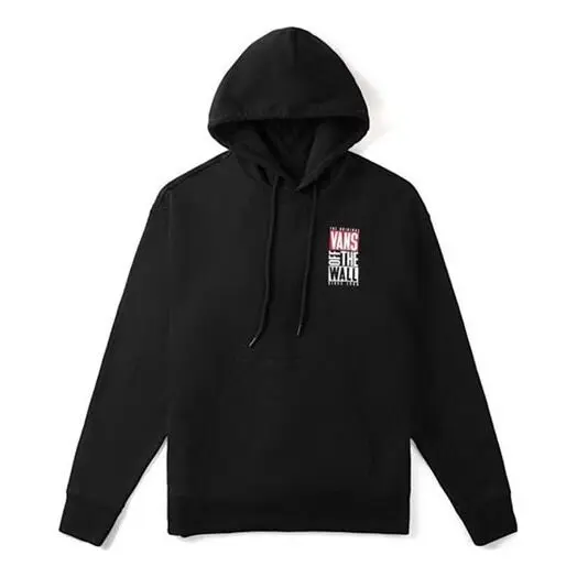 VANS Pullover Hoodie With Graphic Detail - Black