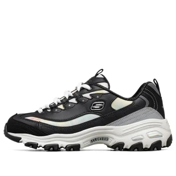 Sketchers D'lites 1.0 Athletic Sneakers - Black/white/grey