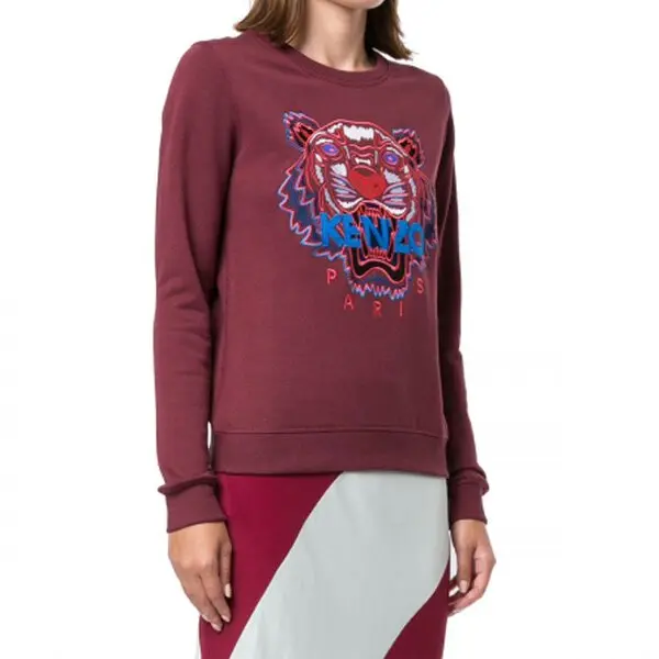Kenzo Tiger Head Pattern Long Sleeves Pullover Hoodie