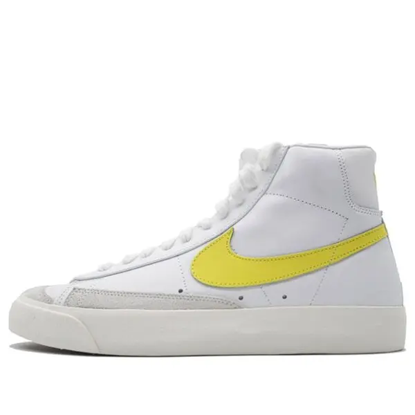 Nike Blazer Mid '77 Vintage High Top Sneakers - White/yellow