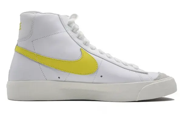 Nike Blazer Mid '77 Vintage High Top Sneakers - White/yellow