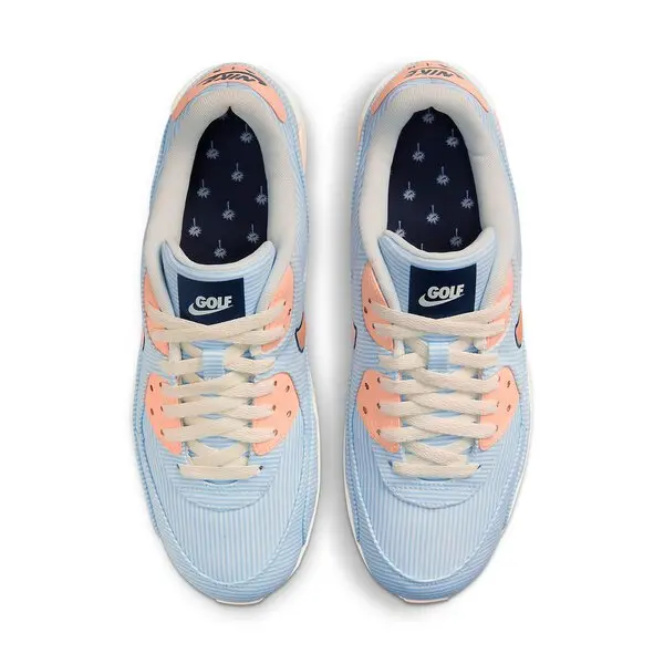 Nike Max 90 Golf Nrg Seersucker Sneakers - Blue/pink
