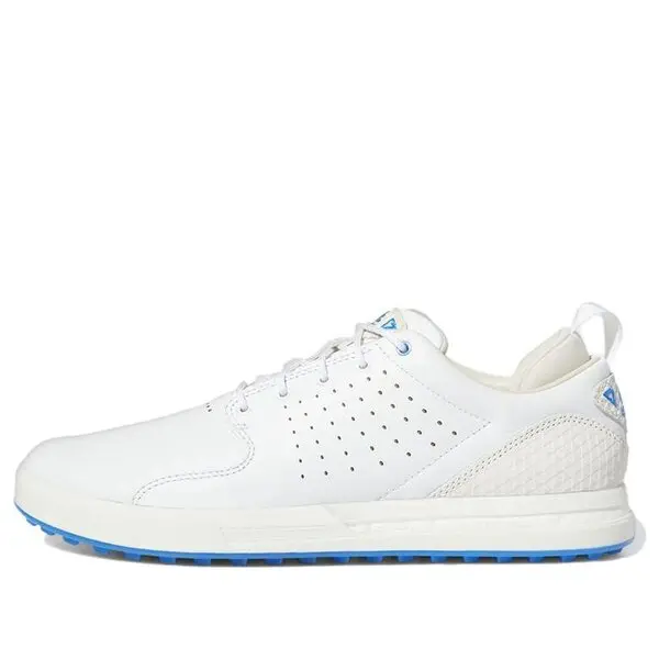 Adidas Flopshot Spikeless Golf Shoes - White/blue