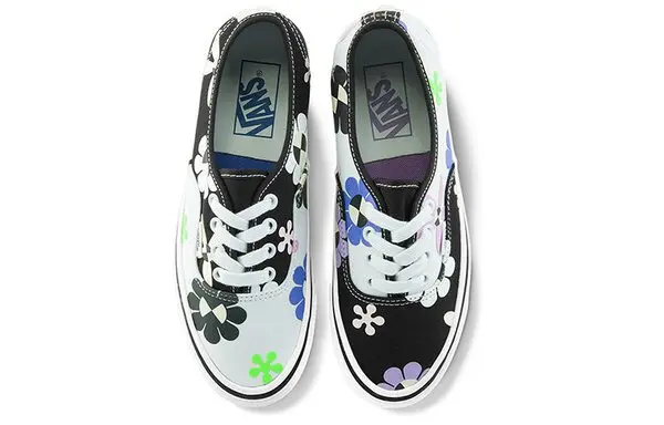 VANS Authentic 44 Dx Anaheim Factory Psychedelic Floral Sneakers - Black/white