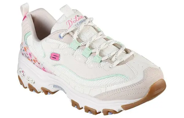 Sketchers D'lites Floral Lace-up Sneakers
