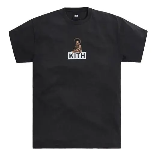 Kith For The Notorious B.i.g Ready To Die Classic Logo Vintage Tee - Black