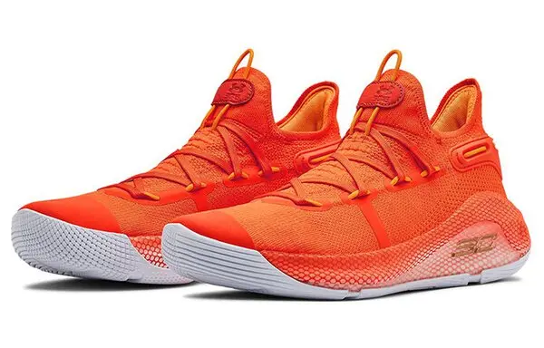 Under Armour Curry 6 Team Basketball Sneakers - Orange