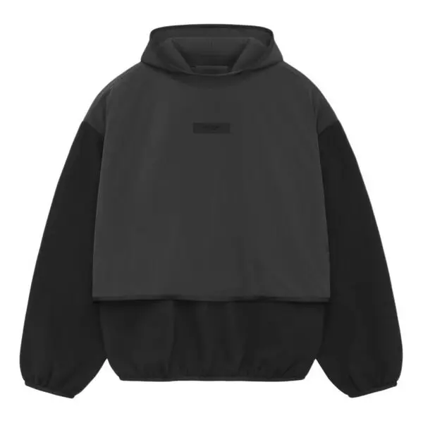 Fear Of God Ss24 Nylon Fleece Hoodie - Black